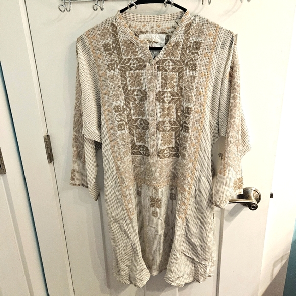 Johnny Was | Tops | New Johnny Was Biya Tunic Silk | Poshmark
